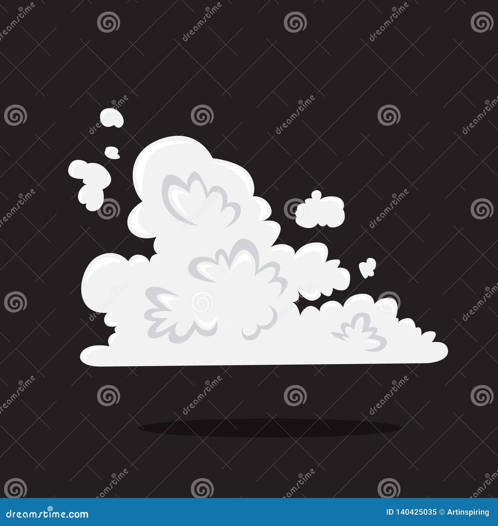 Explosive Boom Effect. Smoke from the Bomb Stock Vector - Illustration ...
