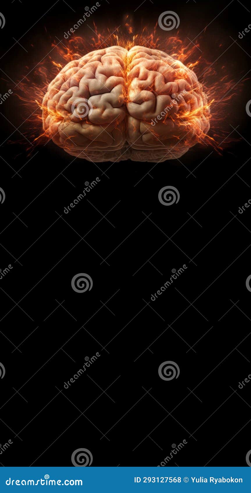 Explosive Brain Revelation Banner. Generate Ai Stock Photo - Image of ...