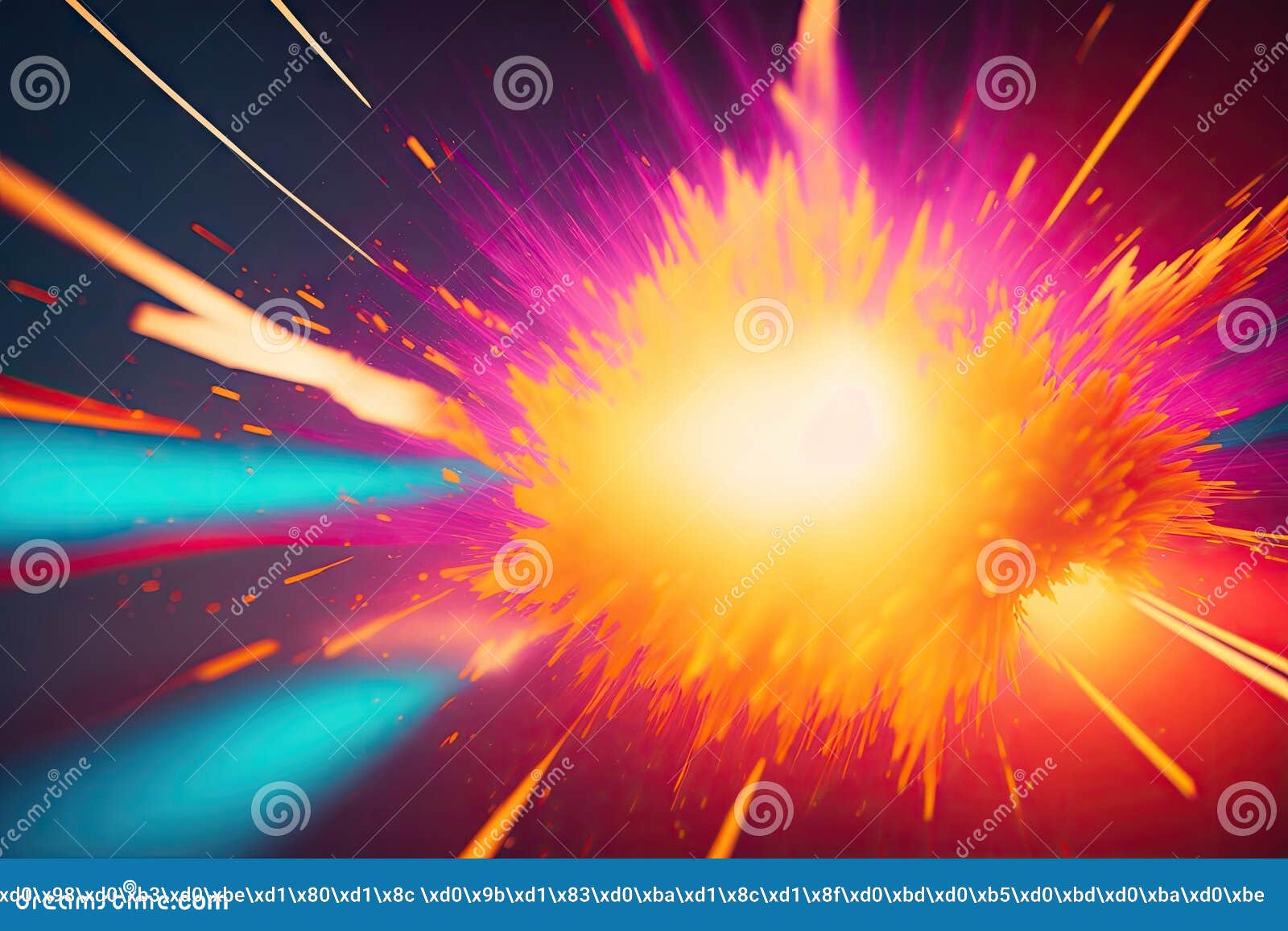Explosive Burst of Bright Colors Background. Ai Generative Stock Photo ...