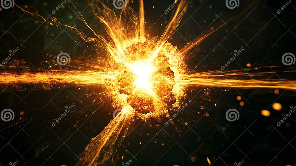 Explosive Burst of Nuclear Fission and Energy Release Visual ...