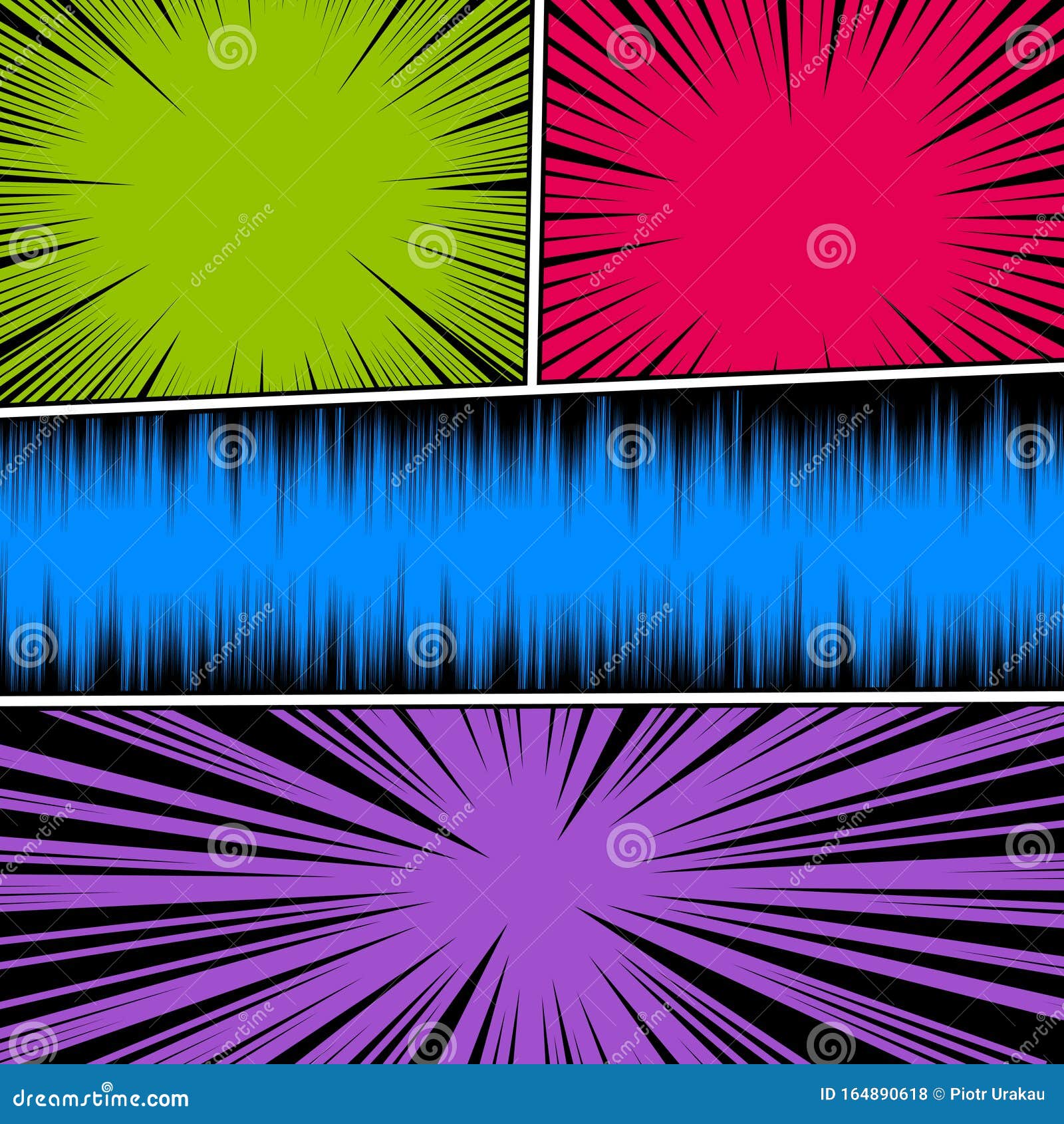 Explosive and Bursting Comic Composition Stock Vector - Illustration of ...