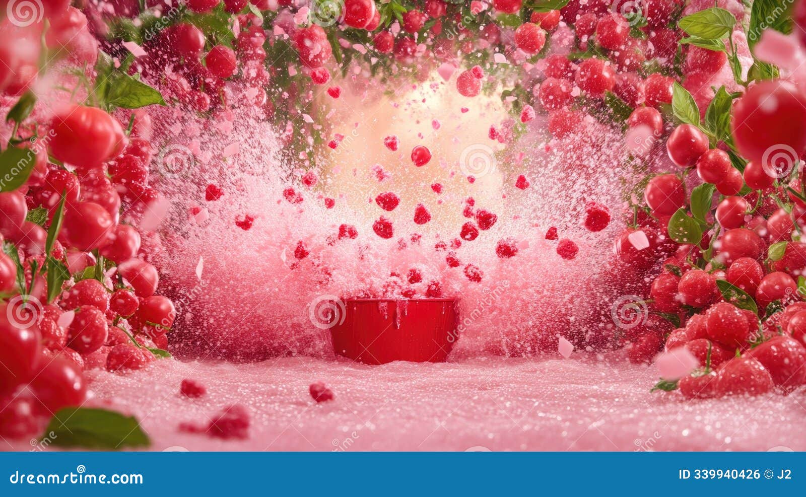 Cherry Splash Royalty-Free Stock Photography | CartoonDealer.com #328396475