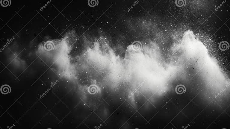 Explosive Cloud of Dust and Particles Generative AI Stock Illustration ...