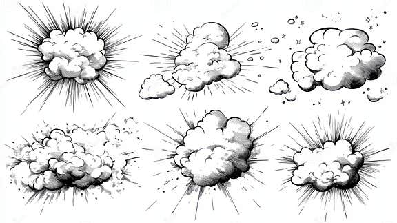 Explosive Cloud Effects with Detailed Bursts and Varied Shapes for ...