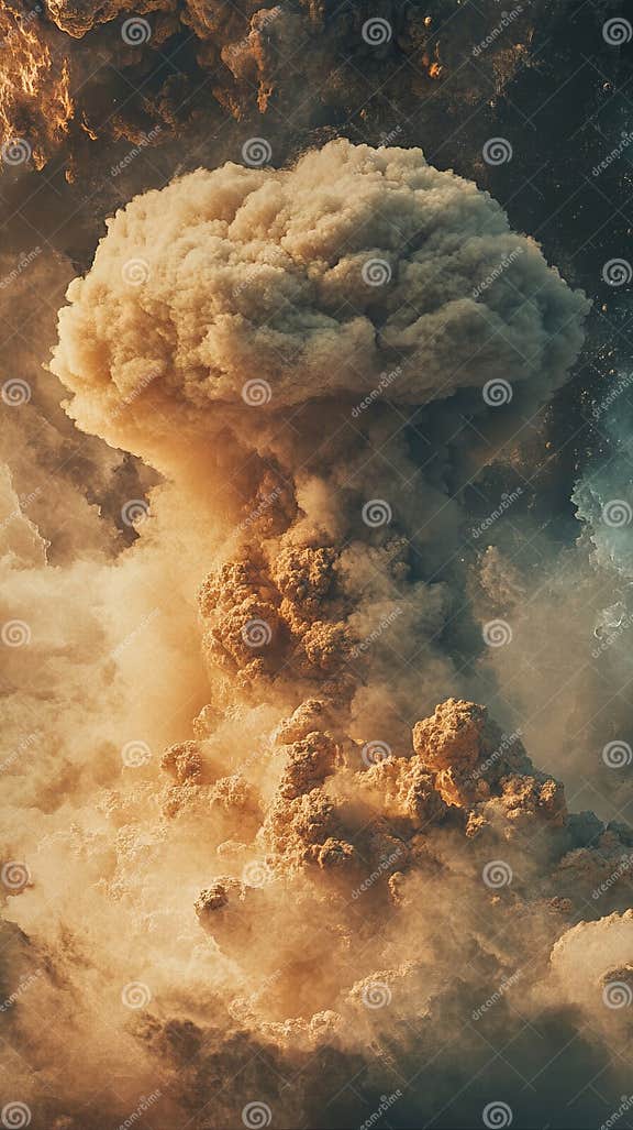 Explosive Cloud Formation with Dramatic Lighting, Atmospheric ...