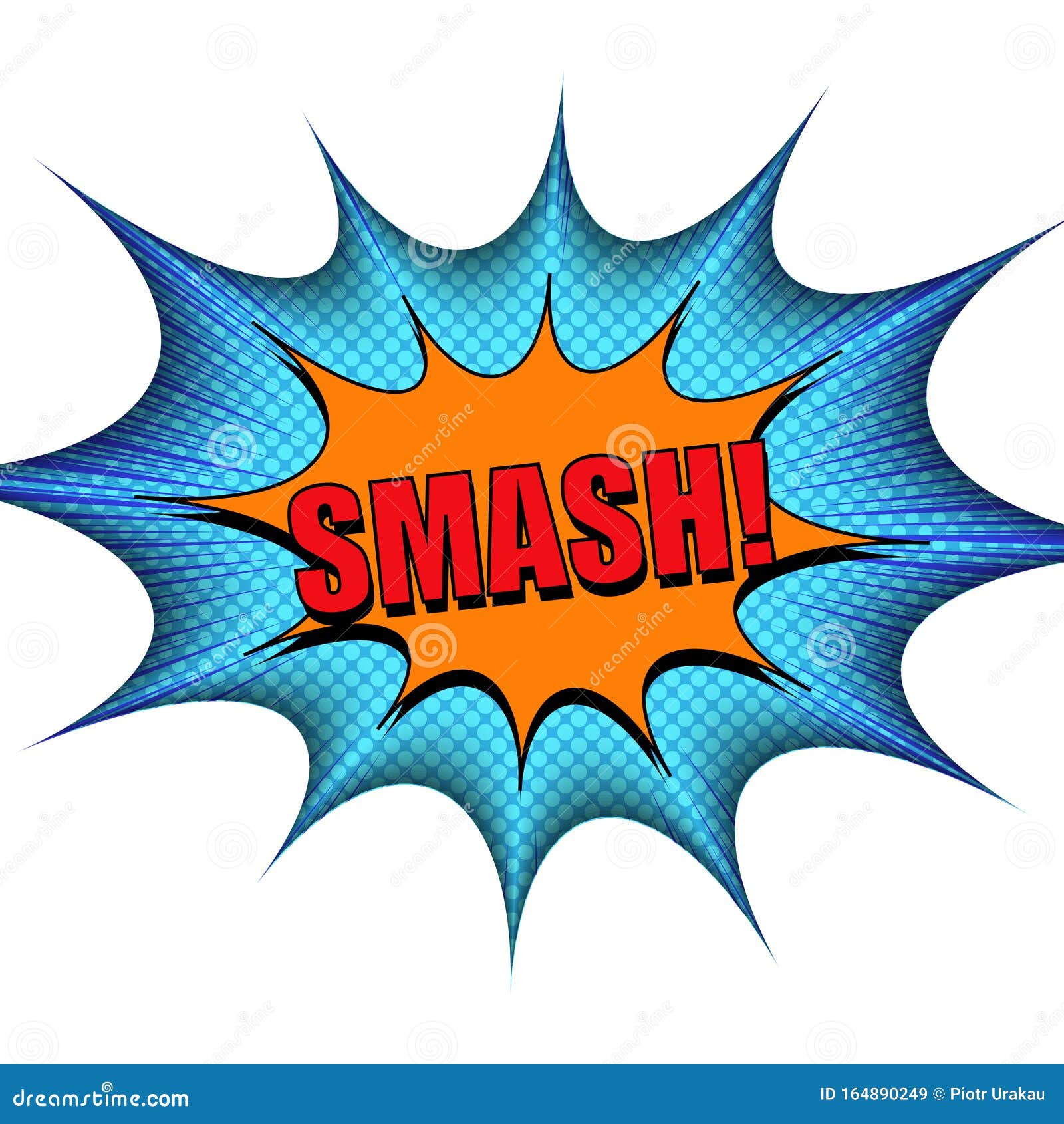 Explosive Colorful Bright Comic Concept Stock Vector - Illustration of ...