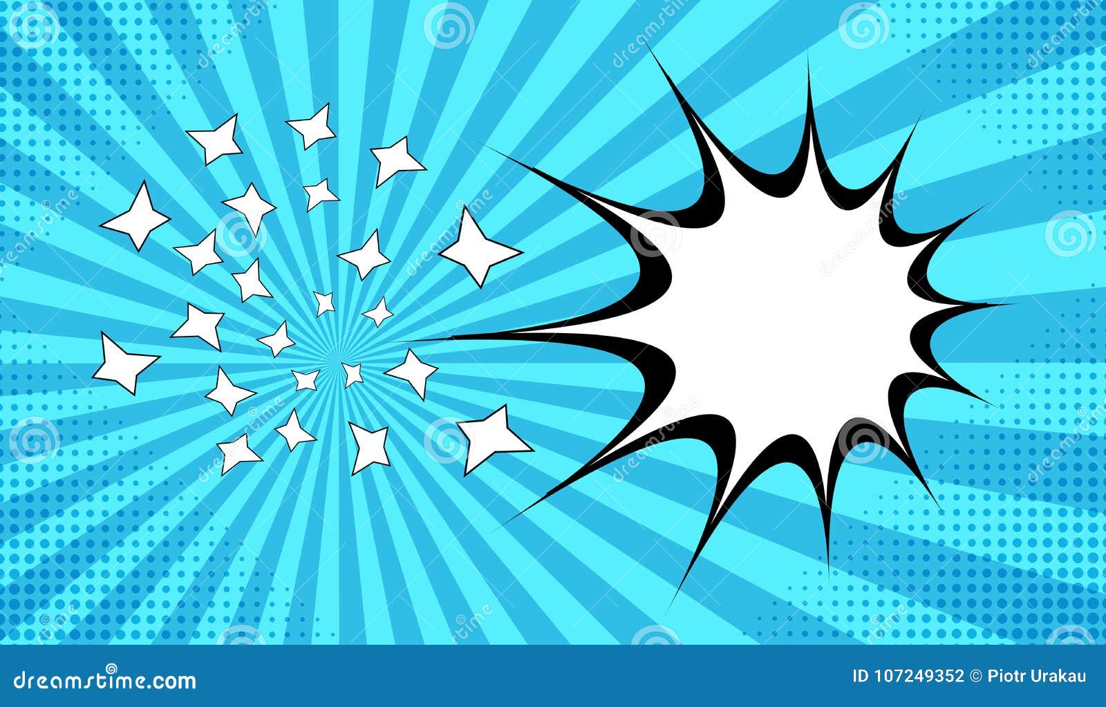 Explosive Comic Comics Effect Splash Background Illustration Royalty ...