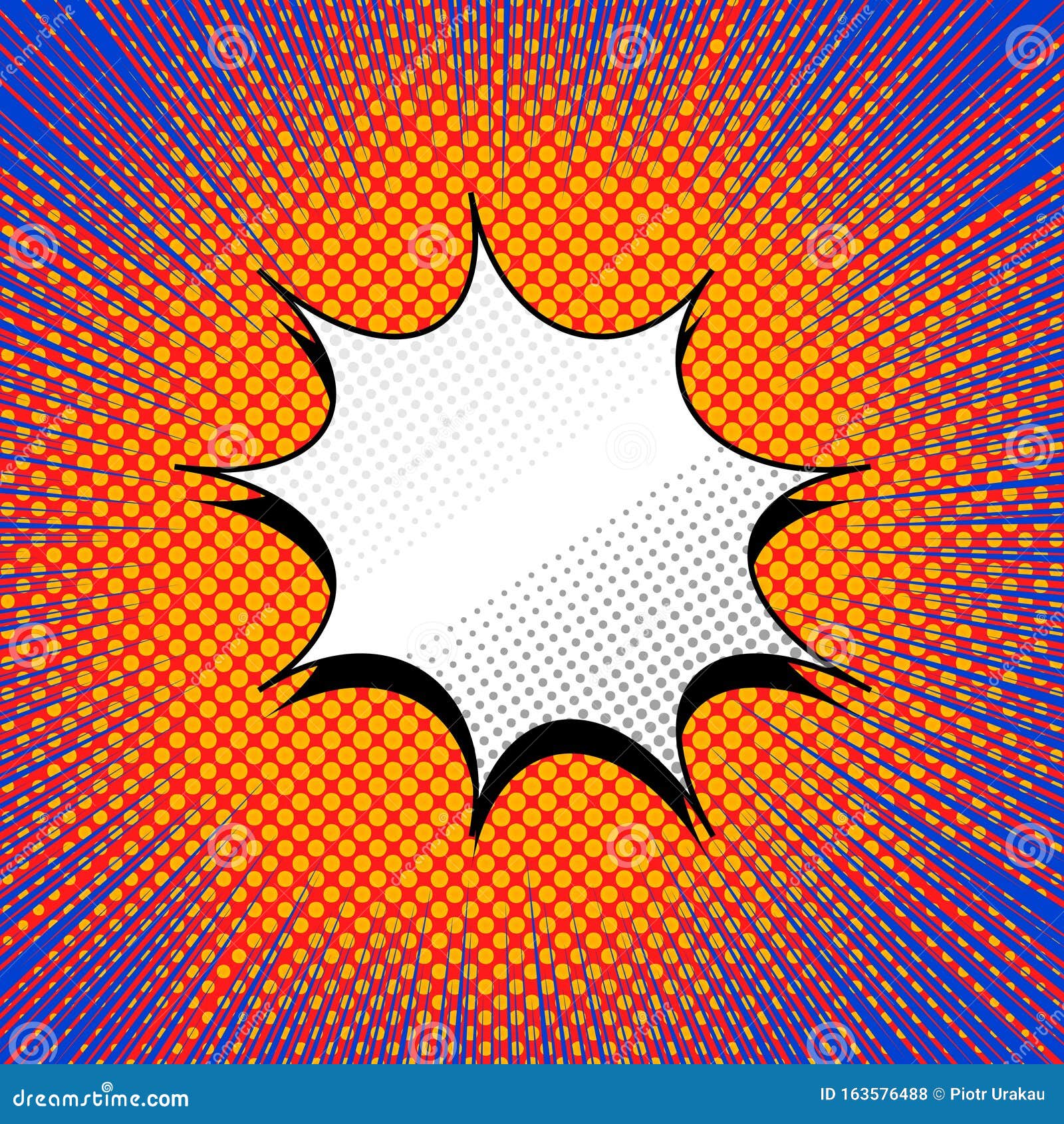 Explosive Comic Comics Effect Splash Background Illustration Royalty ...