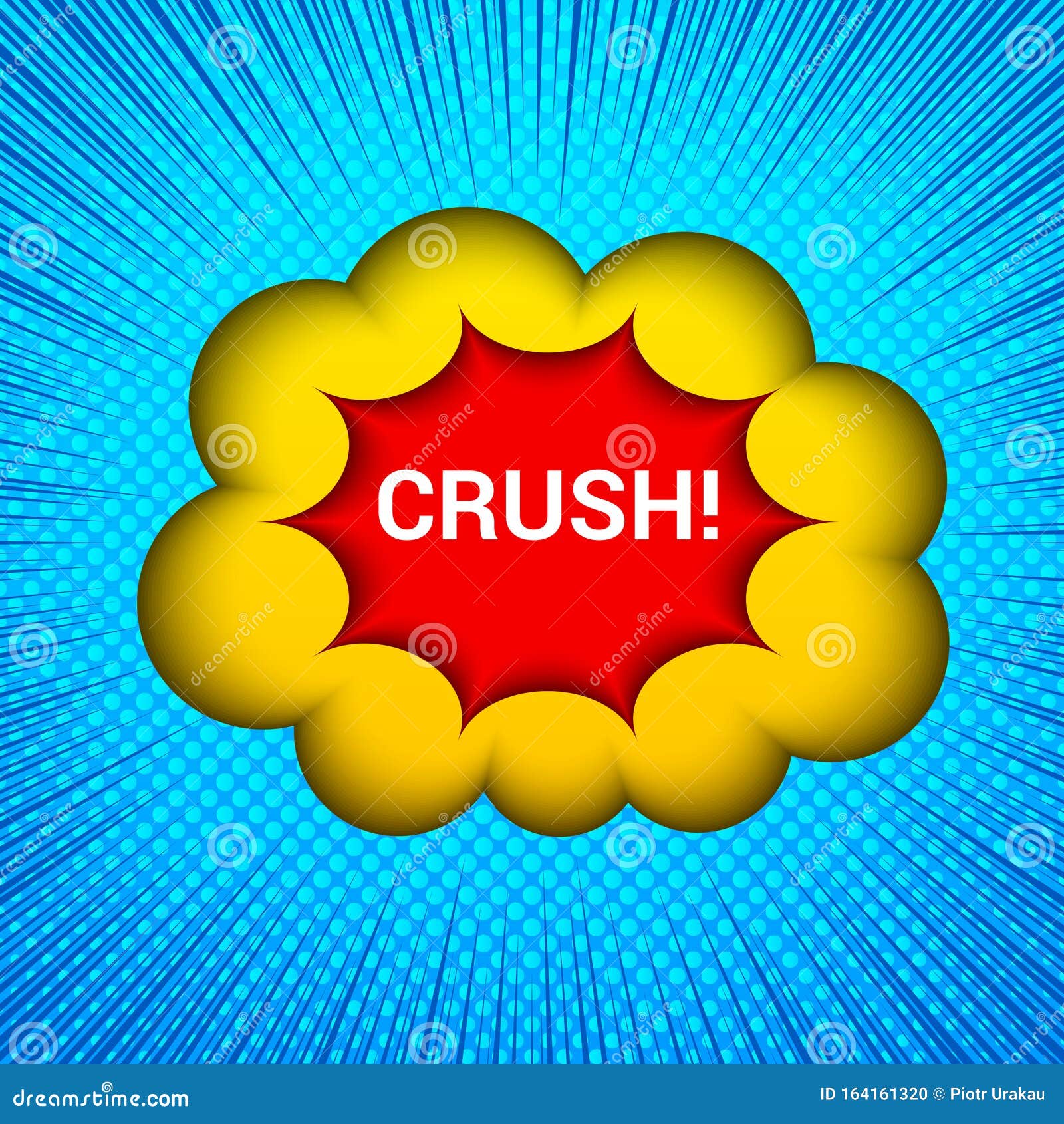 Explosive Comic Bright Concept Stock Vector - Illustration of balloon ...