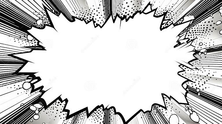 Explosive Comic Comics Effect Splash Background Illustration Stock ...