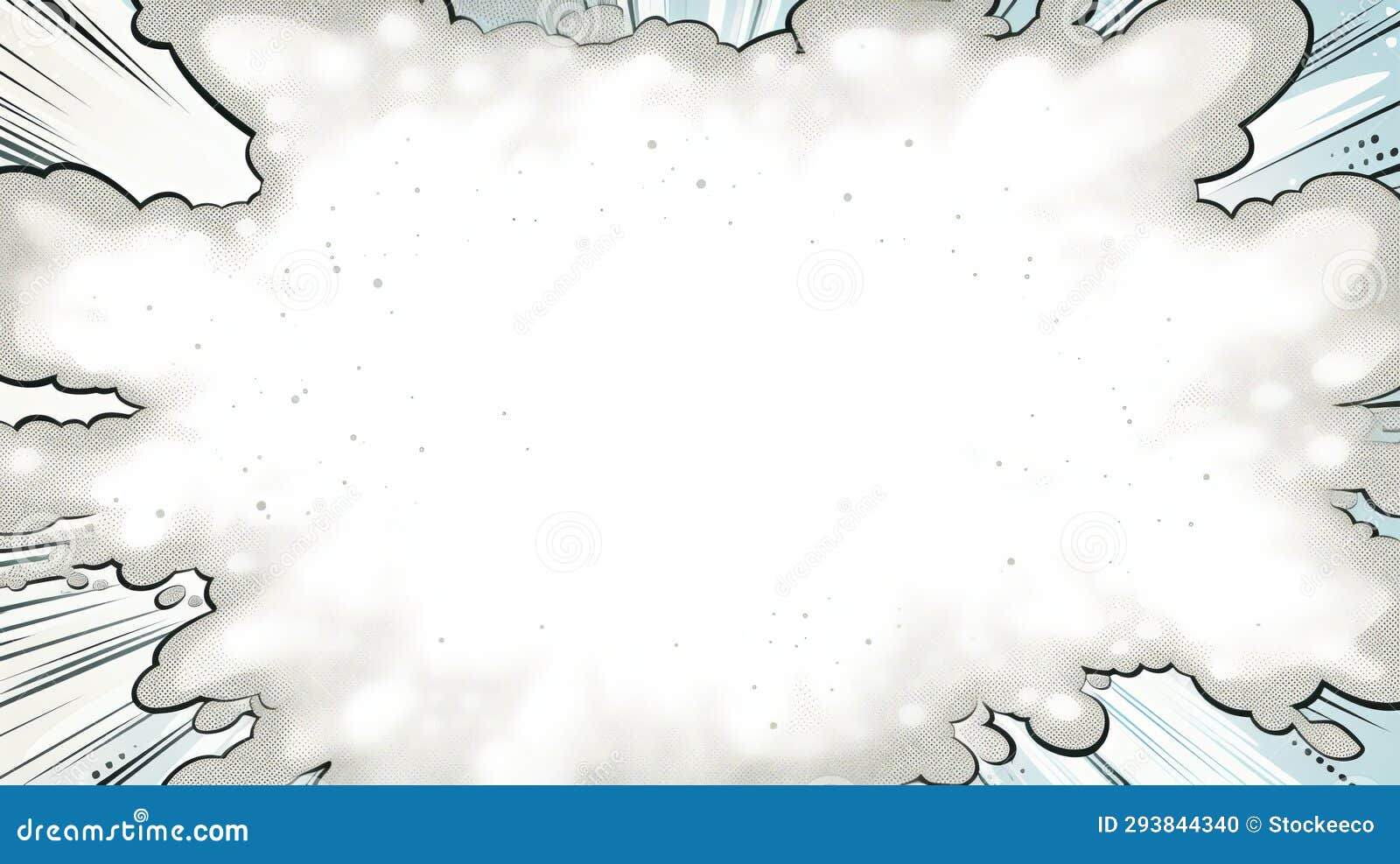 Explosive Comic Frame with Translucent Colors and Graffiti Stock ...