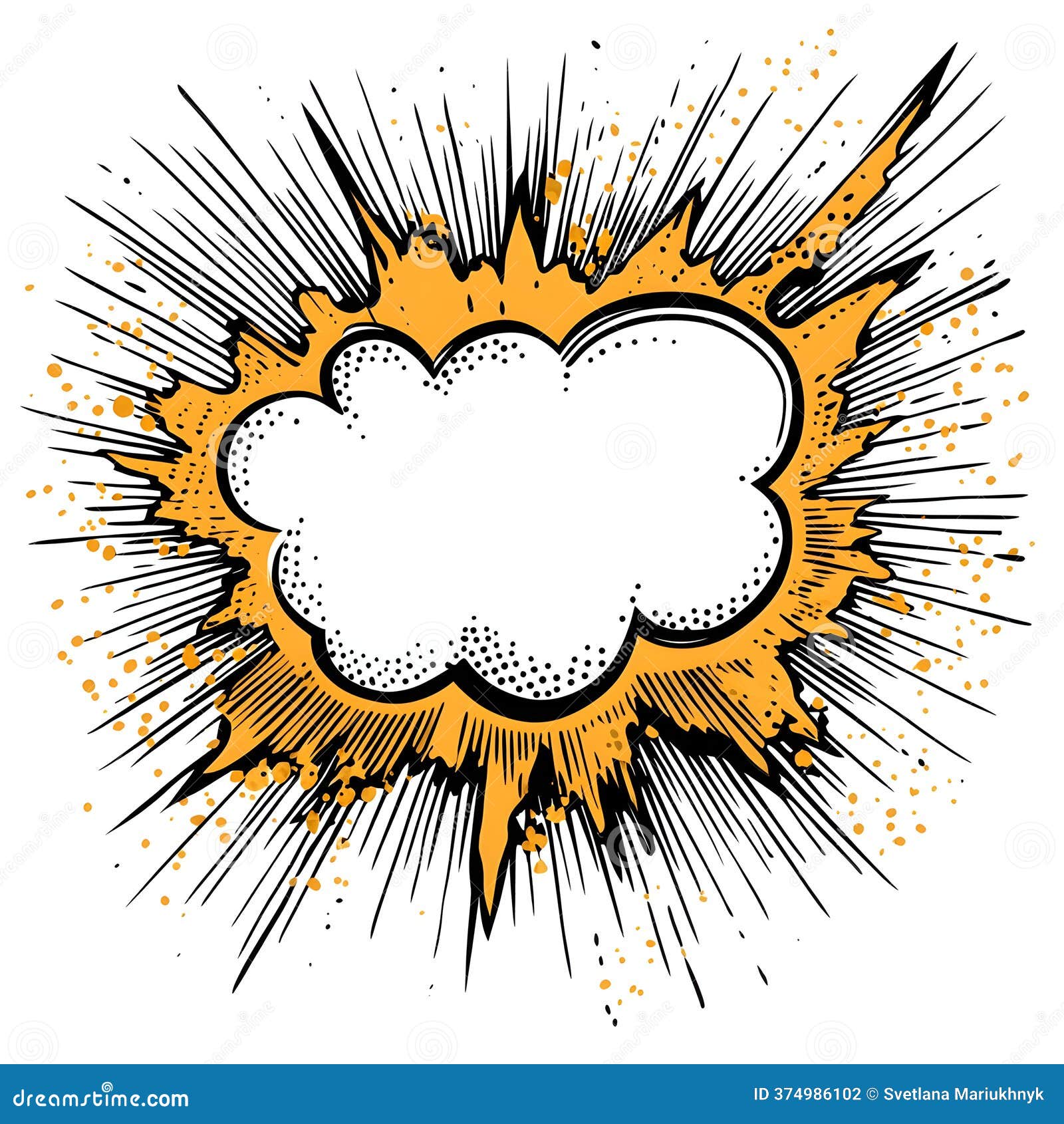 Explosive Comic Background Vector Illustration | CartoonDealer.com ...