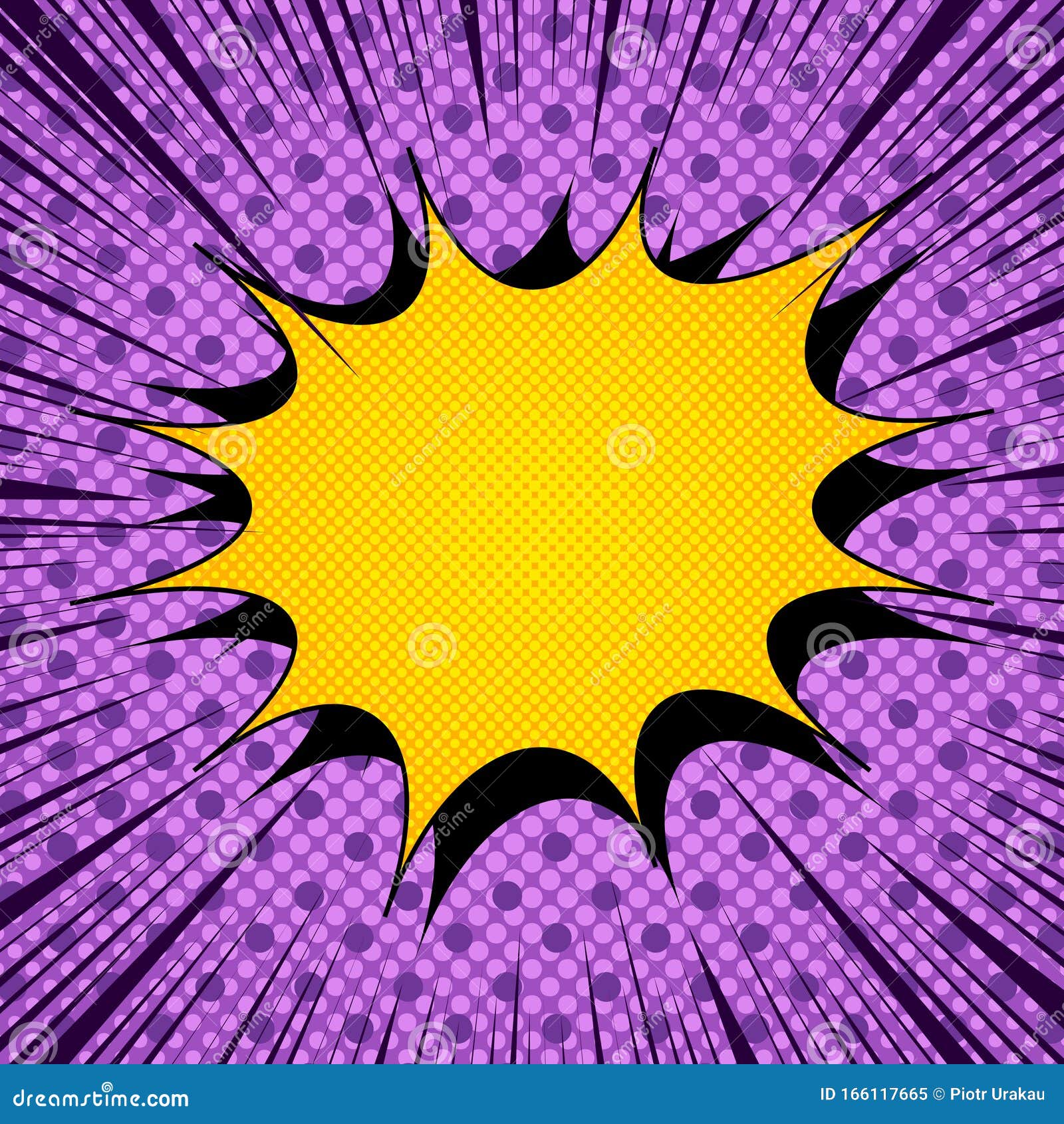 Explosive Comic Comics Effect Splash Background Illustration Royalty ...