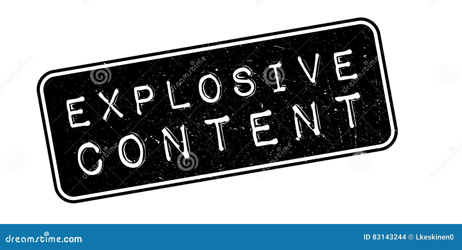 Explosive Content Rubber Stamp Stock Illustration - Illustration of ...