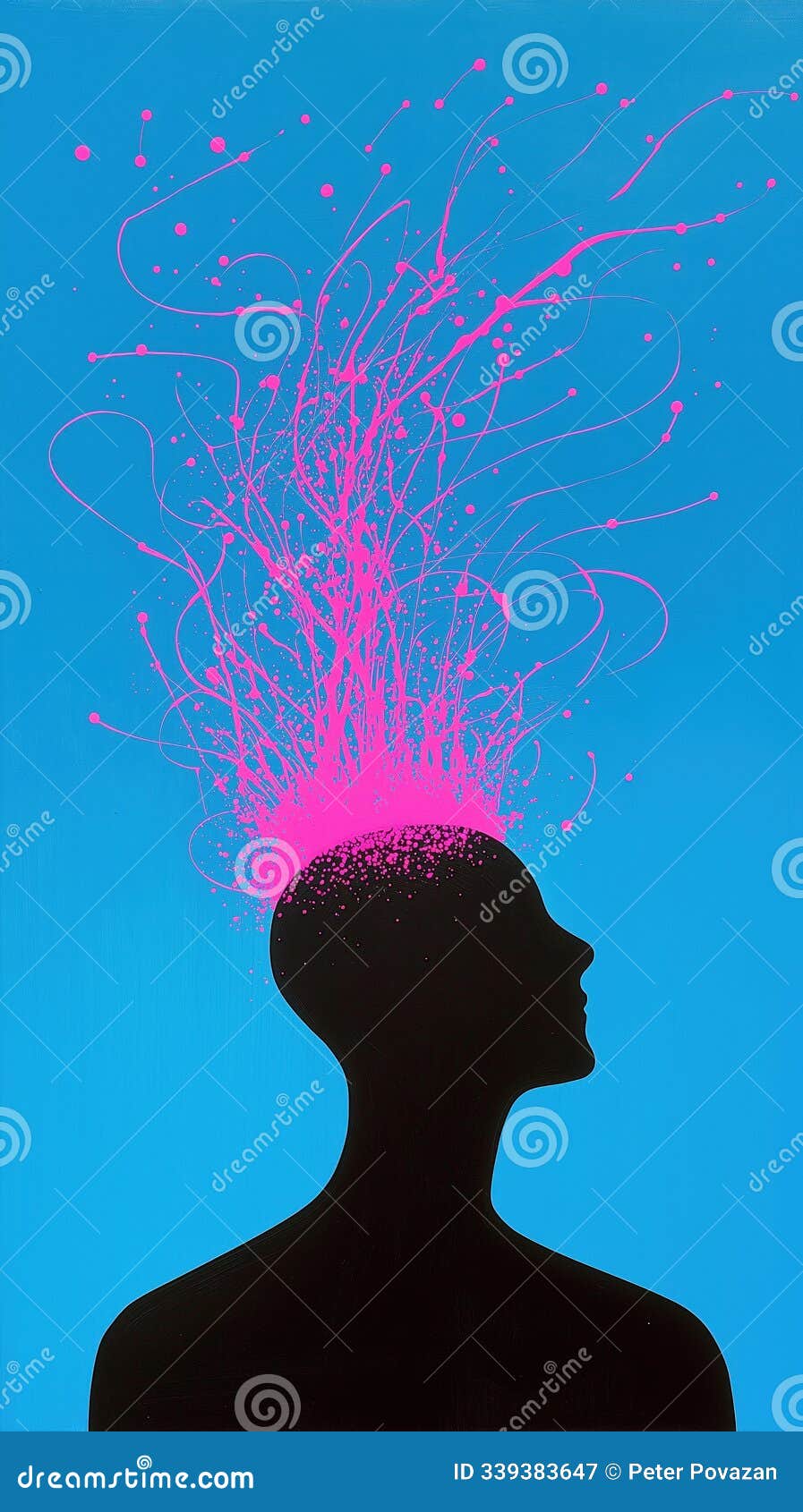 Explosive Creativity, a Visual Representation of Ideas Stock ...