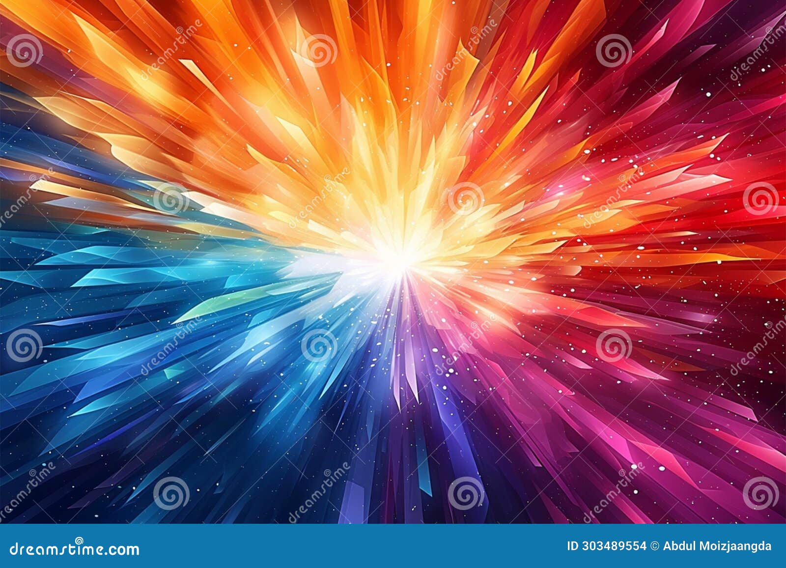 Explosive Design, Colorful Rays, Abstract Background, Dynamic Vector ...