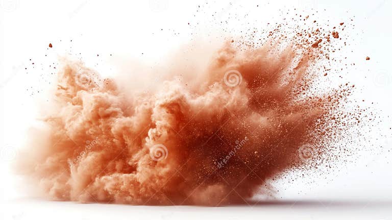 Explosive Dust Cloud in Motion Generative AI Stock Illustration ...