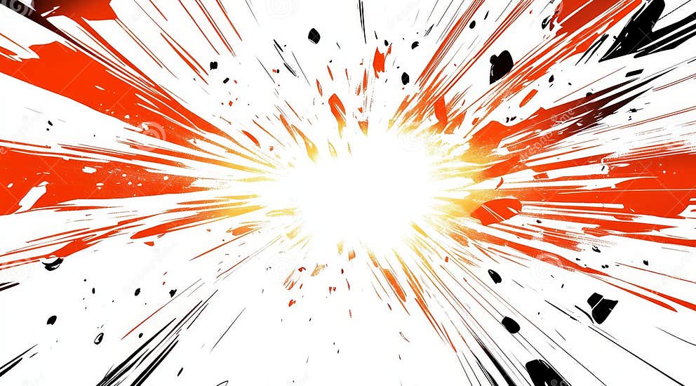 Explosive and Dynamic Visual Effects Inspired by Manga, Combining Bold ...