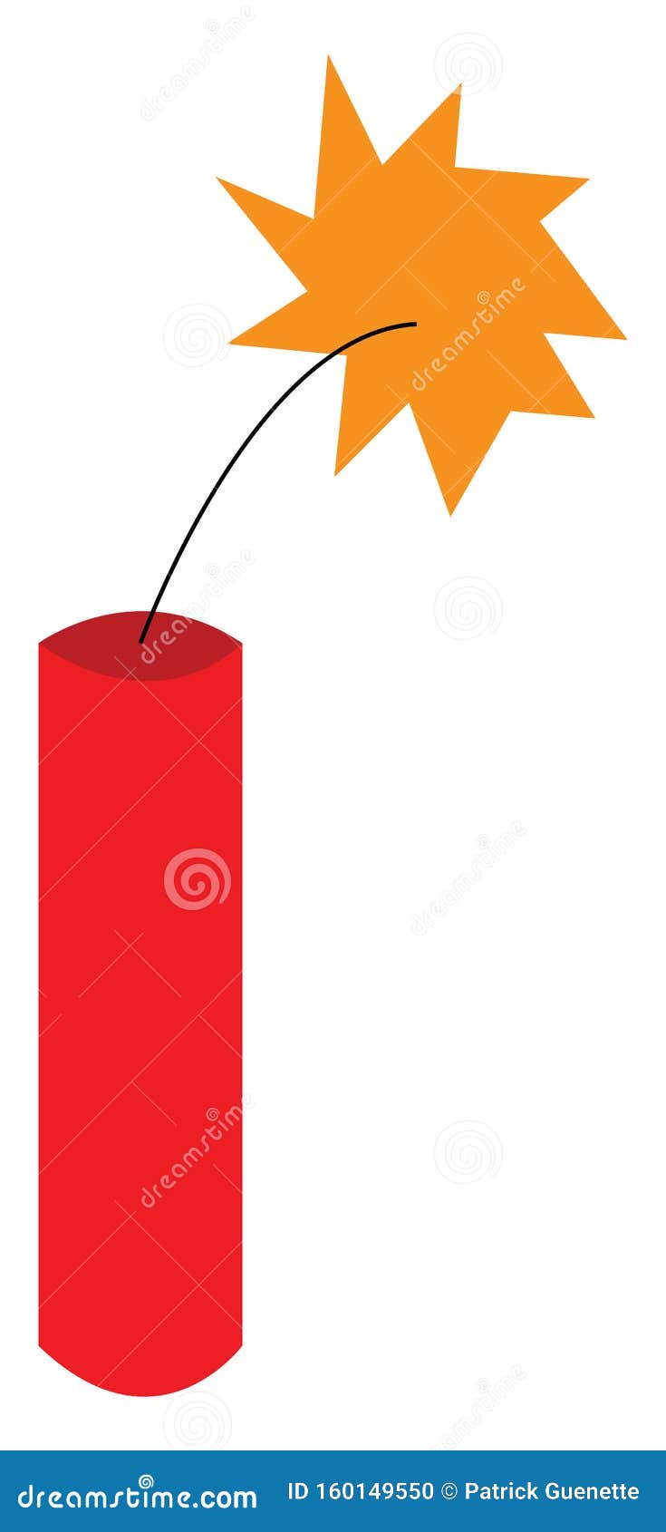 Explosive Dynamite on Fire Vector or Color Illustration Stock Vector ...