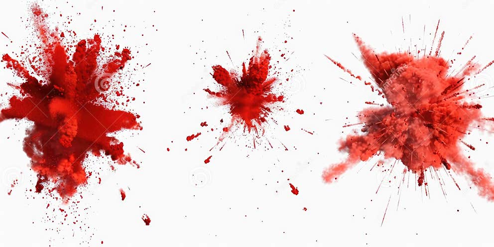 Explosive Effects on White Background Stock Photo - Image of chaotic ...