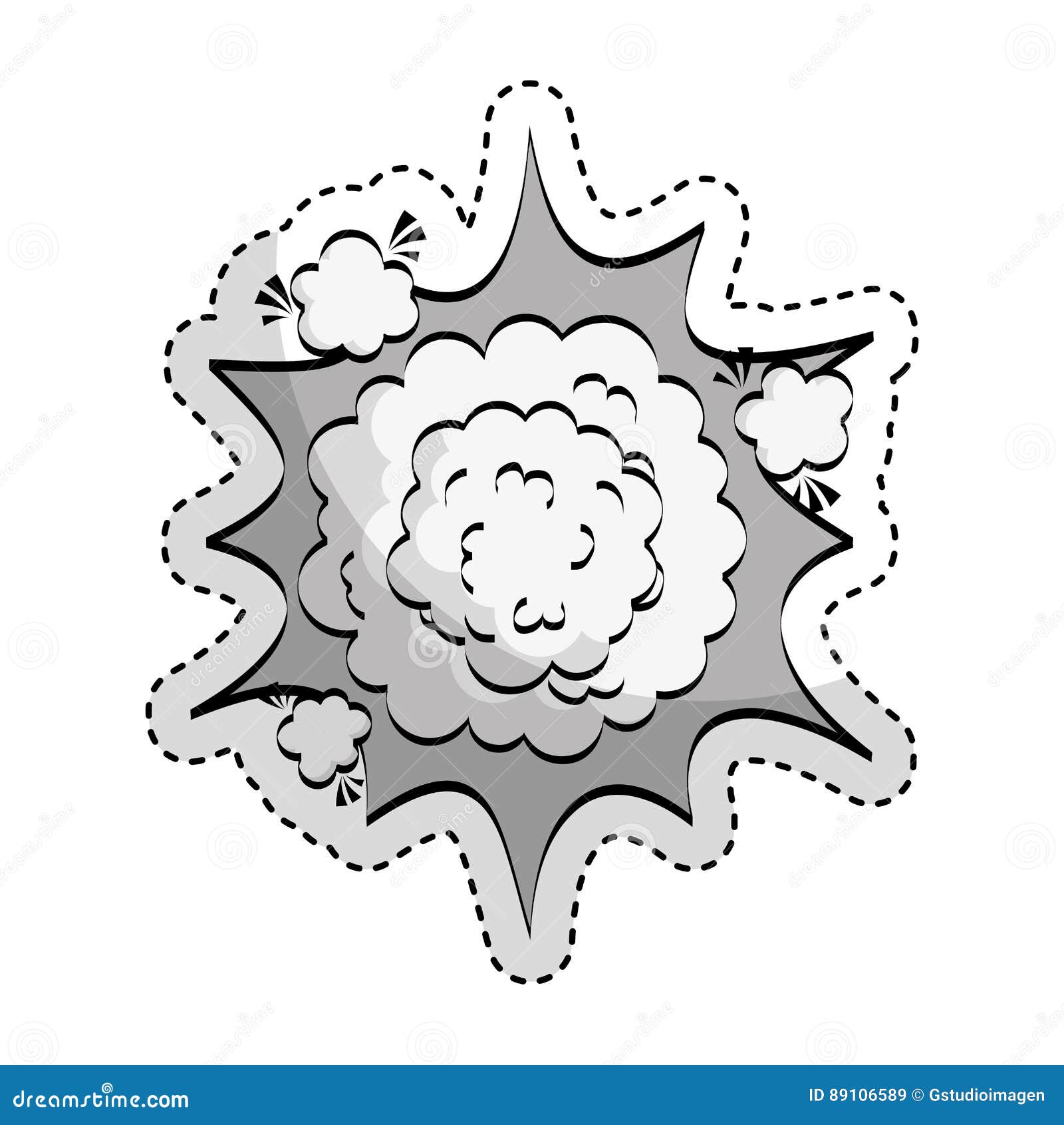 Explosive Expresion Comic Pop Art Cartoon Vector | CartoonDealer.com ...