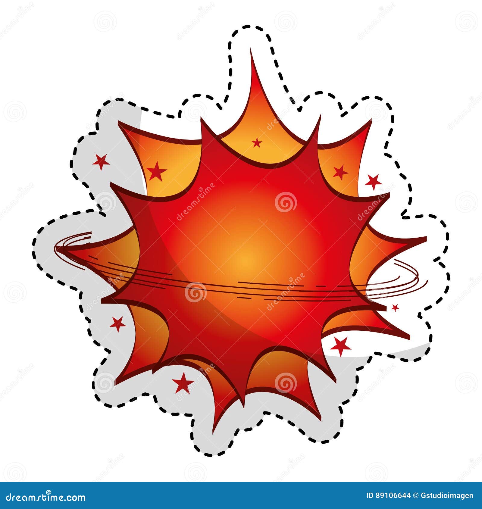 Explosive Expresion Comic Pop Art Vector Illustration | CartoonDealer ...