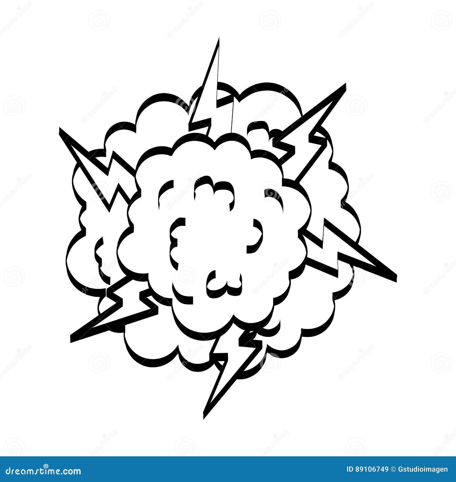 Explosive Expresion Comic Pop Art Cartoon Vector | CartoonDealer.com ...