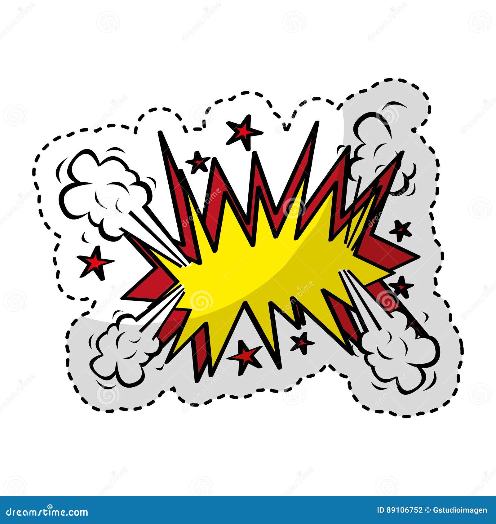 Explosive Expresion Comic Pop Art Vector Illustration | CartoonDealer ...