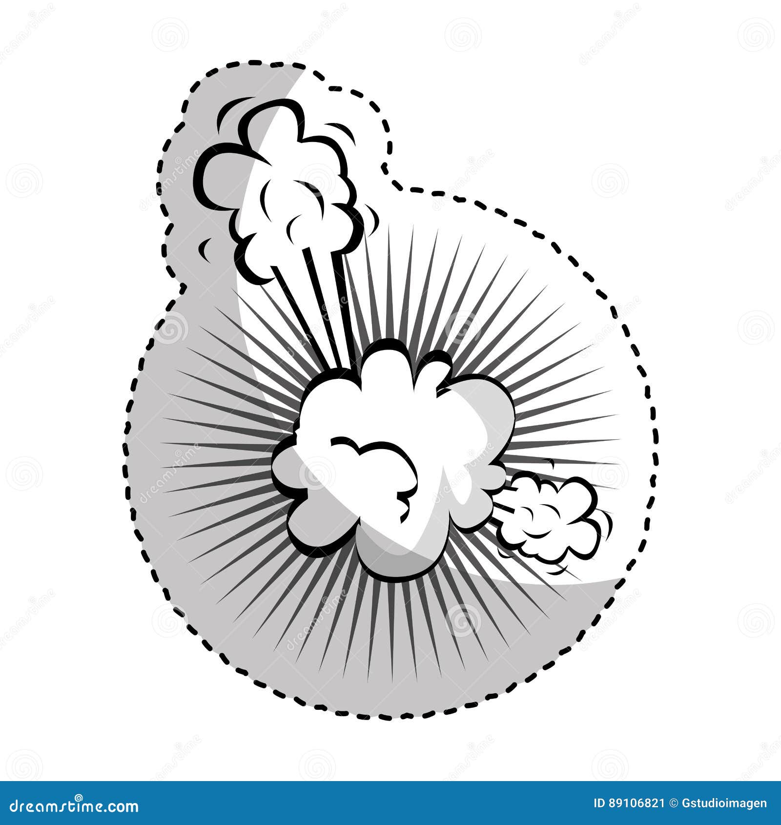 Explosive Expresion Comic Pop Art Cartoon Vector | CartoonDealer.com ...