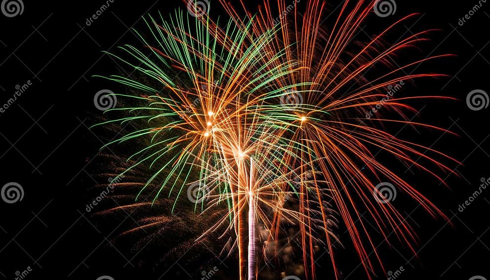 Explosive Firework Display Ignites Joy on Fourth of July Night ...