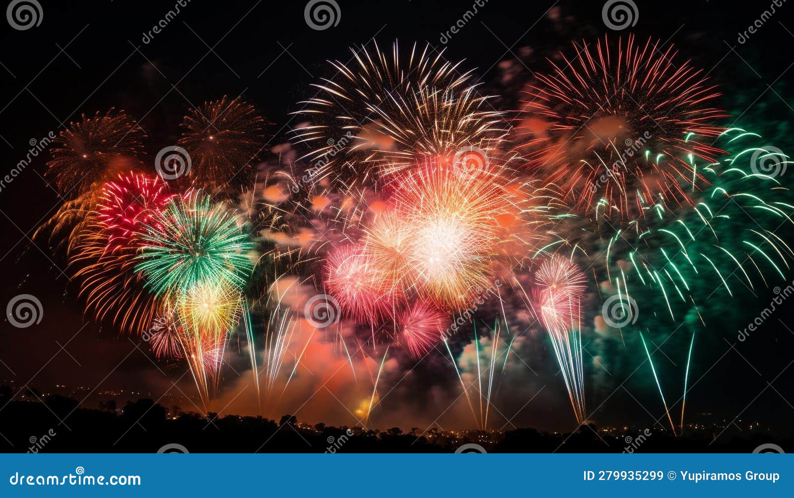 Explosive Firework Display Ignites Joy at Traditional July Celebration ...