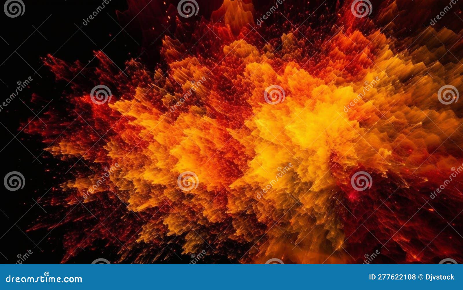 Explosive Fractal Patterns Ignite a Vibrant, Multi Colored Inferno ...