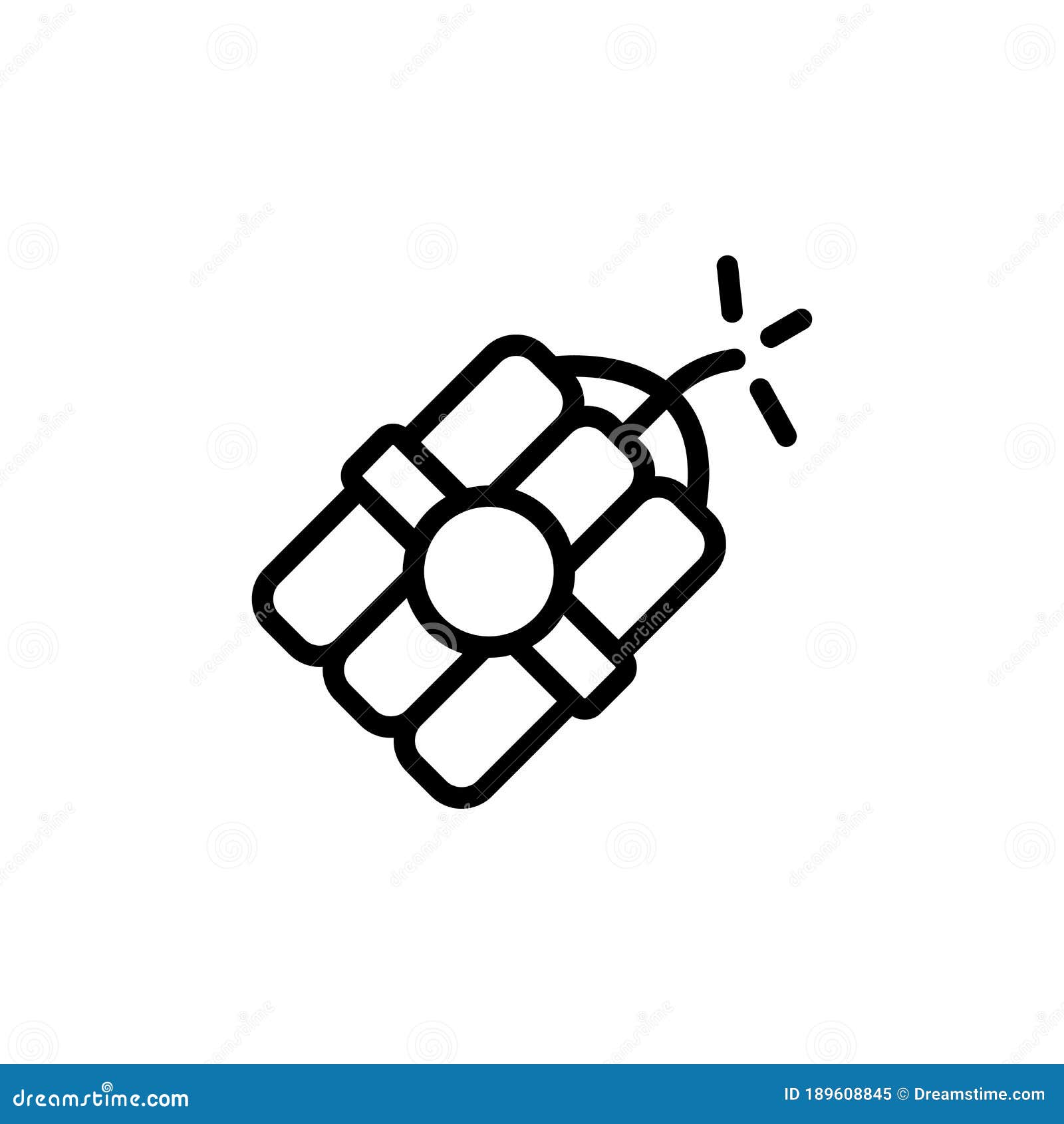 Explosive Icon. Simple Line, Outline Vector Elements of Video Game ...