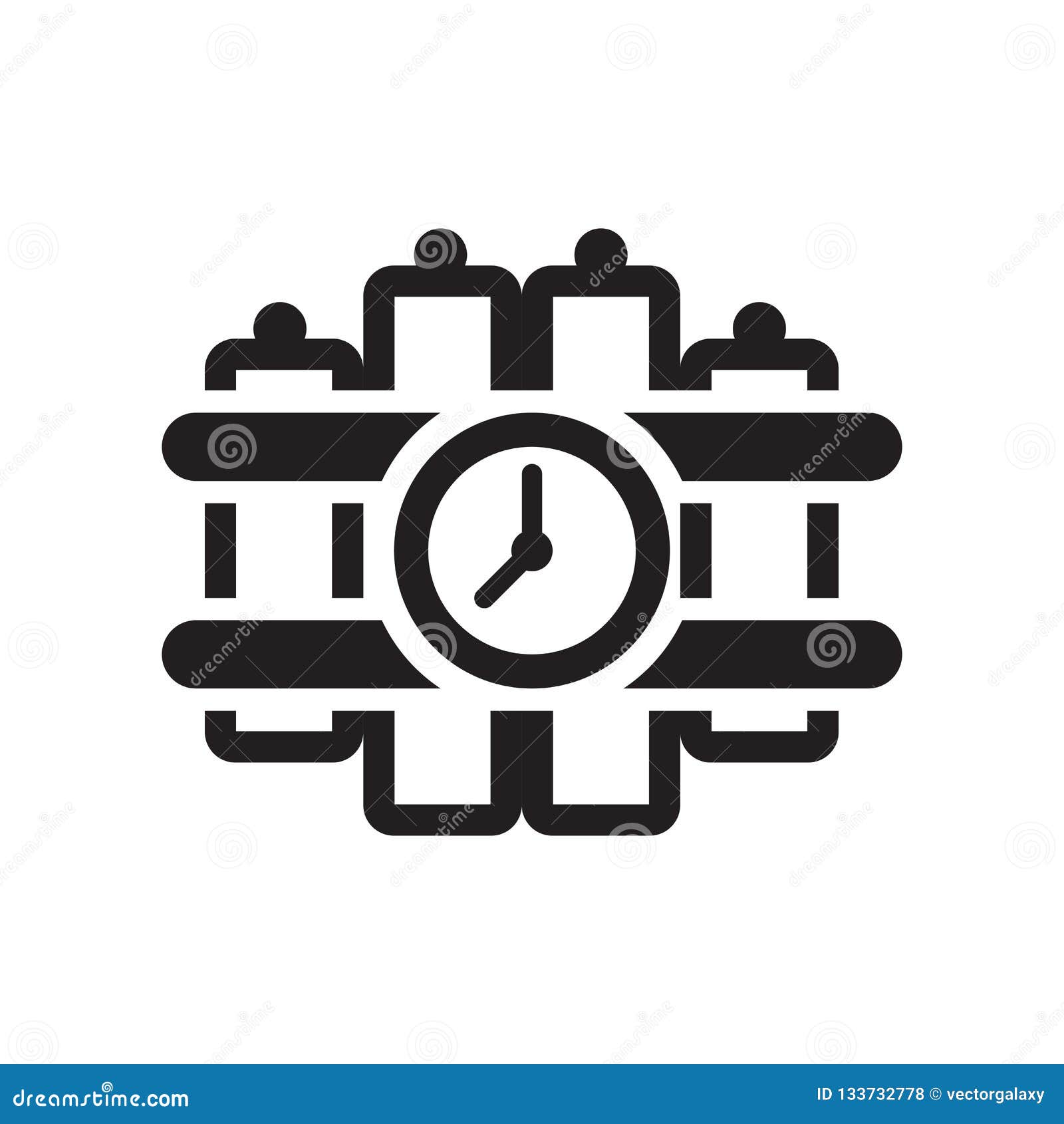 Explosive EX Icon, Danger Symbol Isolated On White Background. Vector ...