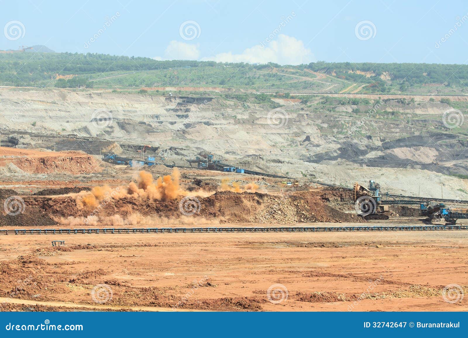 EXPLOSIVE for MINING stock image. Image of smoke, geology - 32742647