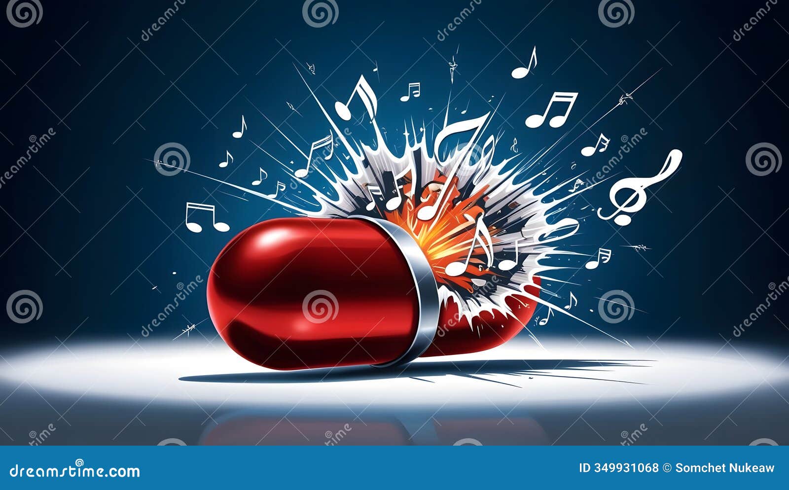 Explosive Music Capsule Digital Art Creative Environment Abstract ...
