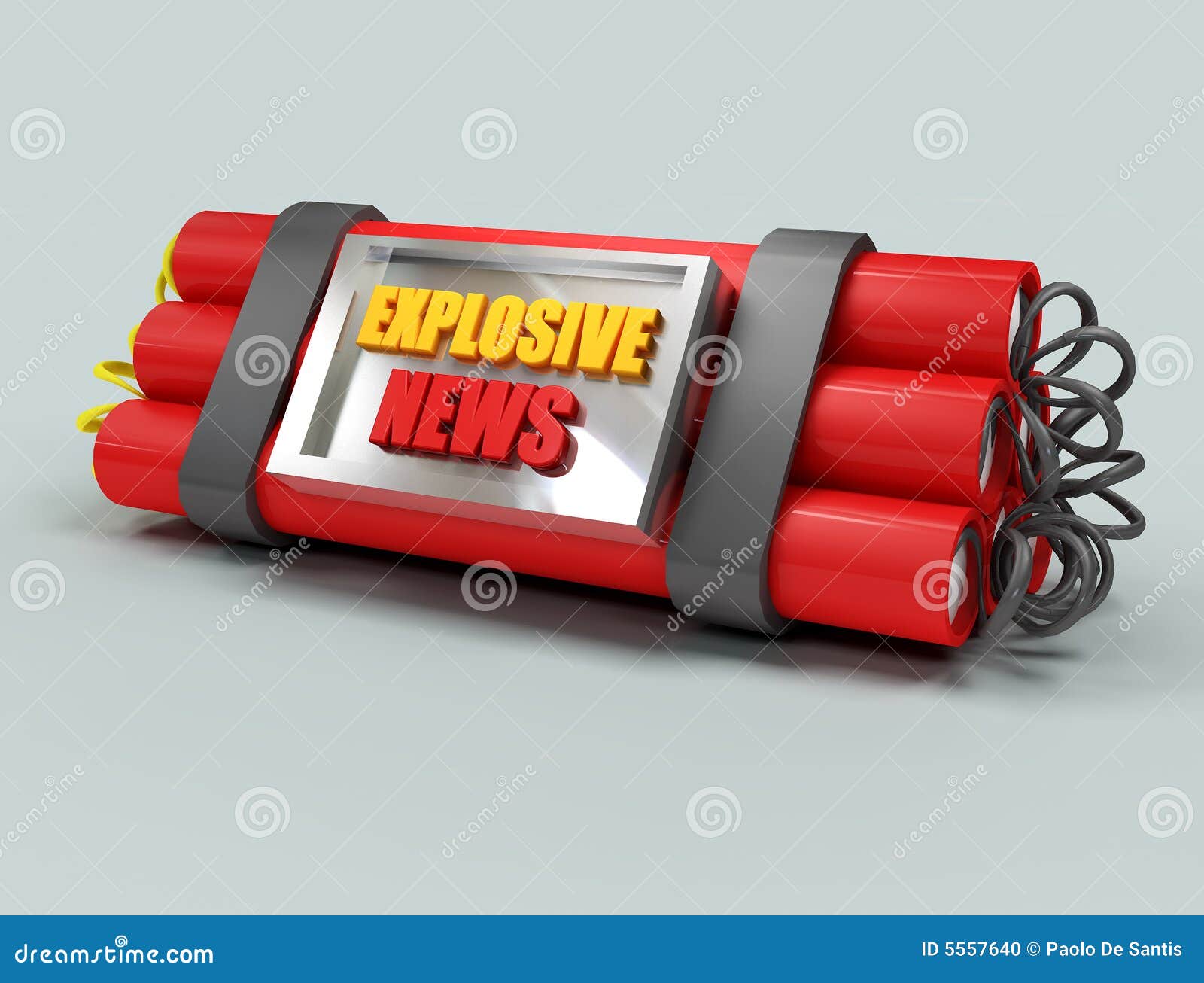 Explosive news stock illustration. Illustration of rendering - 5557640