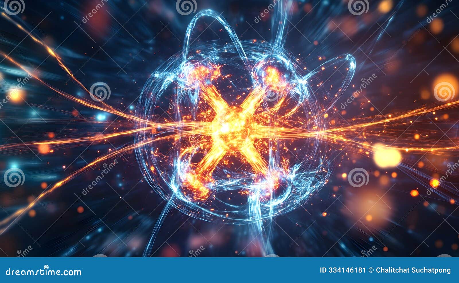 Explosive Nuclear Fission Reaction with Splitting Atomic Particles and ... Explosive Nuclear Fission Reaction with Splitting Atomic Particles and ...