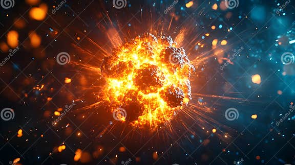 Explosive Nuclear Fission Reaction Unleashing Powerful Cosmic Energies ... Explosive Nuclear Fission Reaction Unleashing Powerful Cosmic Energies ...