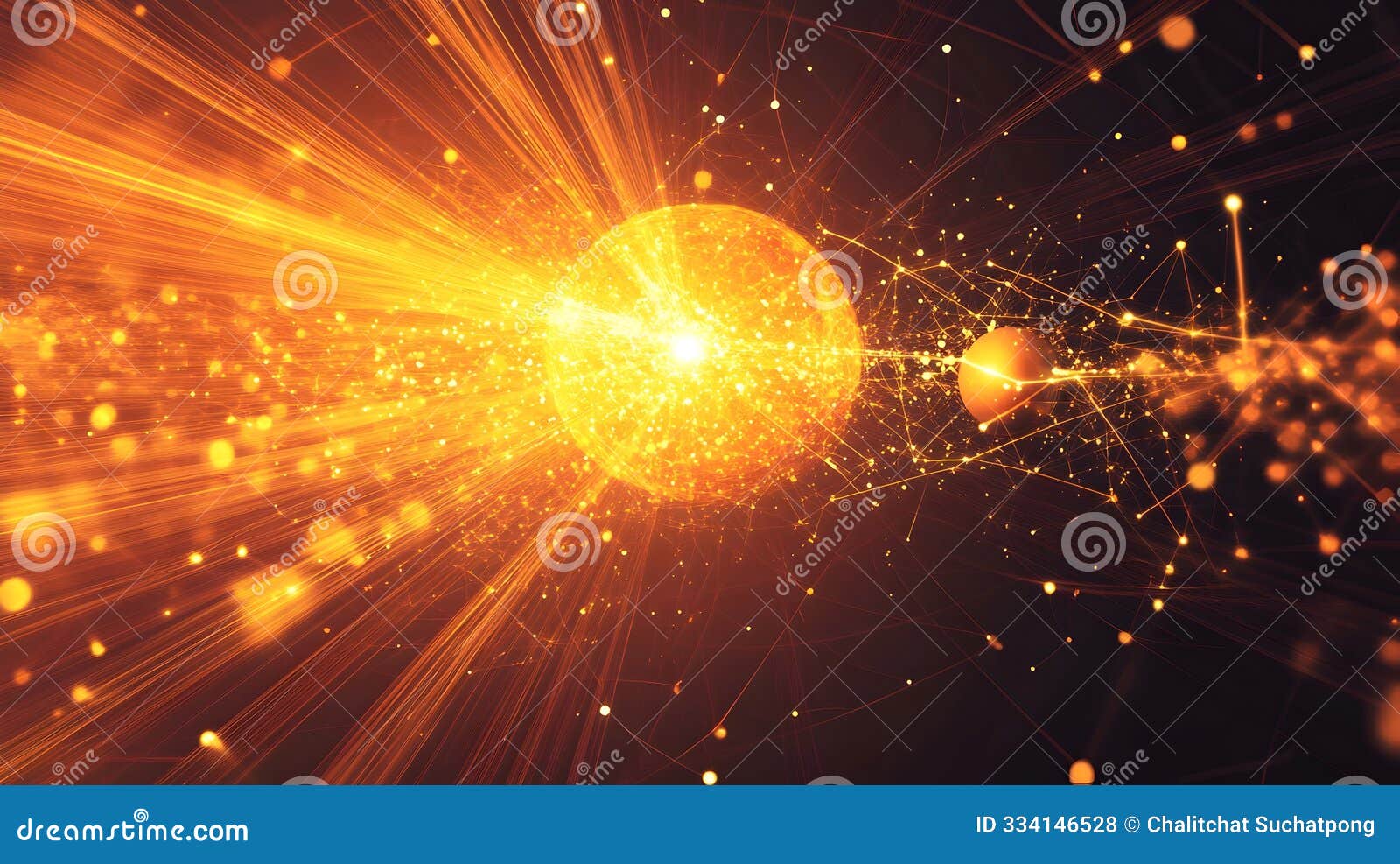 Explosive Nuclear Fission Reaction Unleashing Powerful Cosmic Energies ...