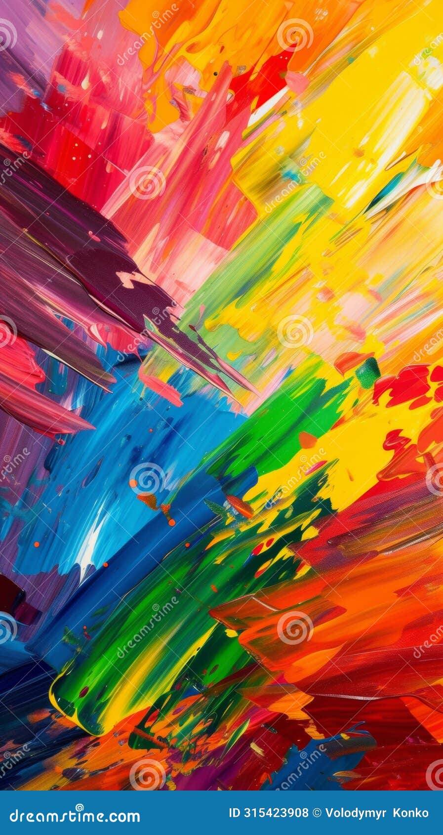 Explosive Paint Colors Collision - Vibrant Abstract Art Stock Photo ...