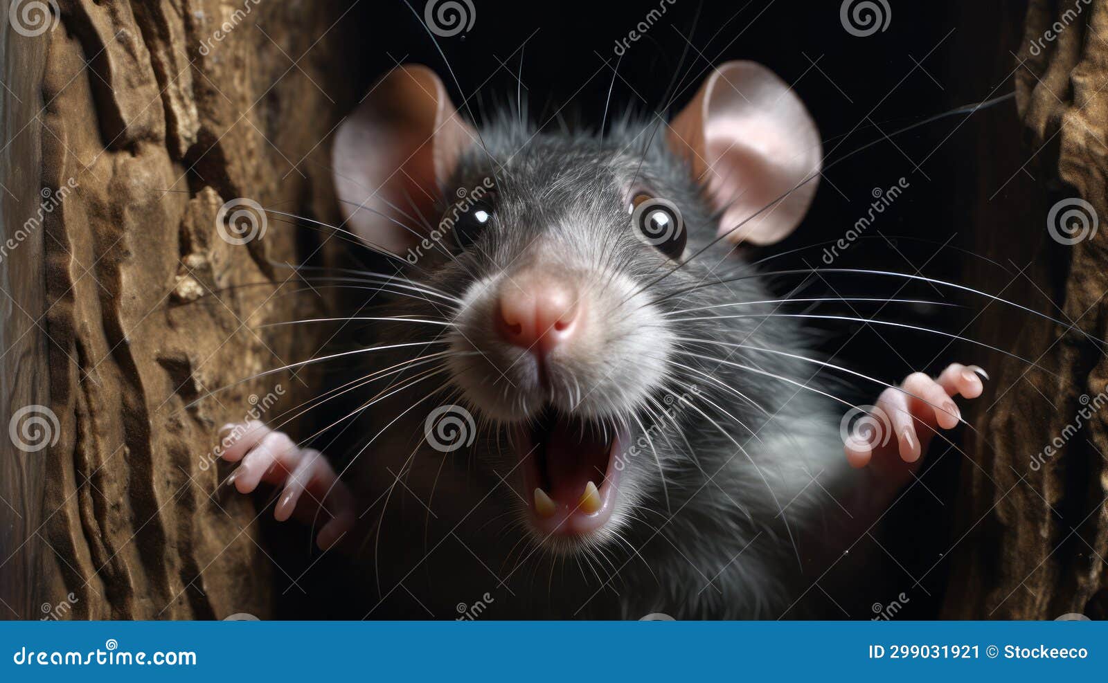 Explosive Pigmentation: the Angry Rat in the Dark Gray Tree Stock ...