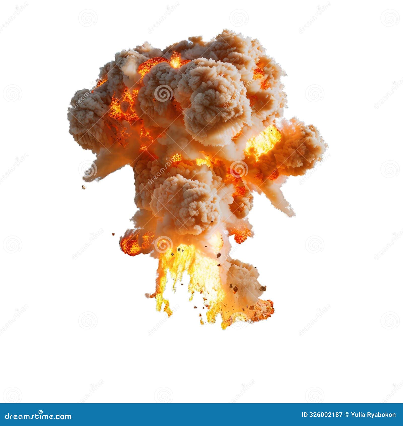 Explosive Power, Fiery Blast on Transparent Background Stock ...