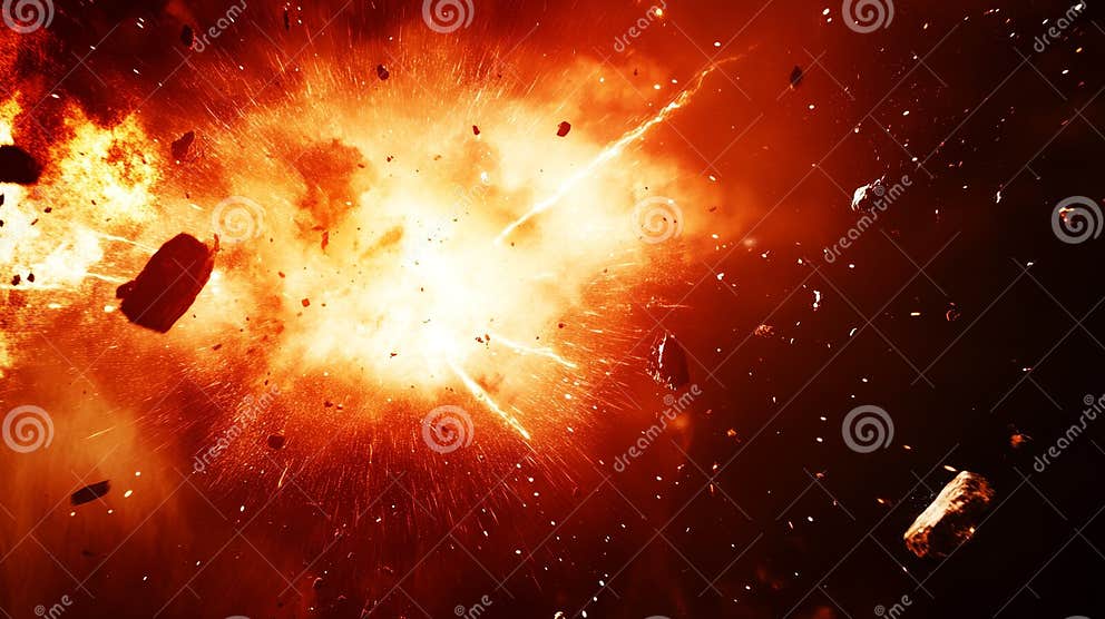 Explosive Power, Rocks and Debris Erupt in a Dynamic Display of ...