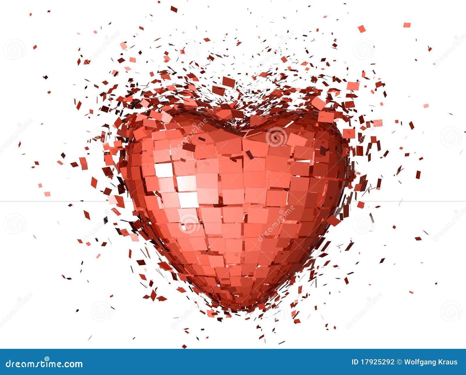 Explosive red heart stock illustration. Illustration of exploding ...