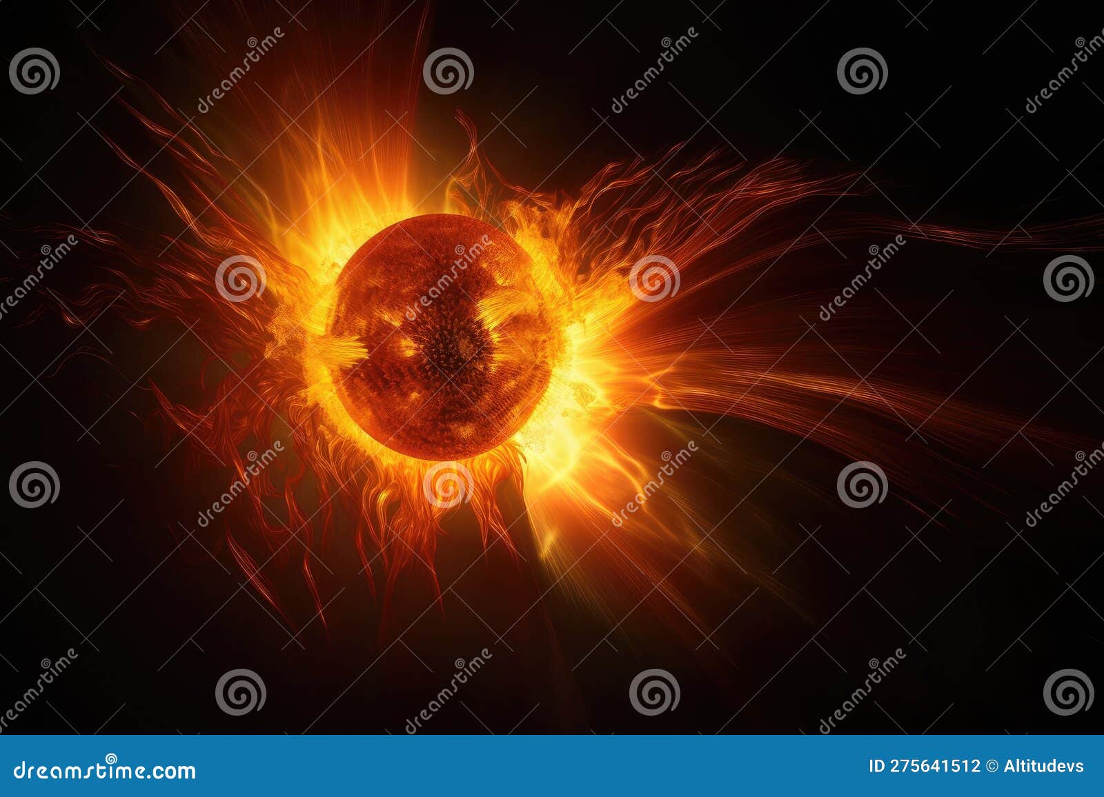 Explosive Solar Flare, with Massive Ball of Plasma and Magnetic Fields ...