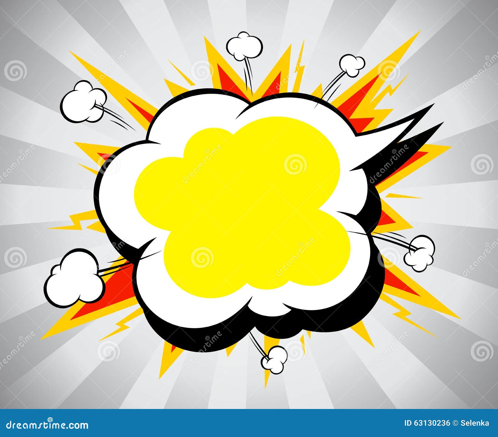 Explosive Speech Bubble Backdrop. Stock Vector - Illustration of boom ...