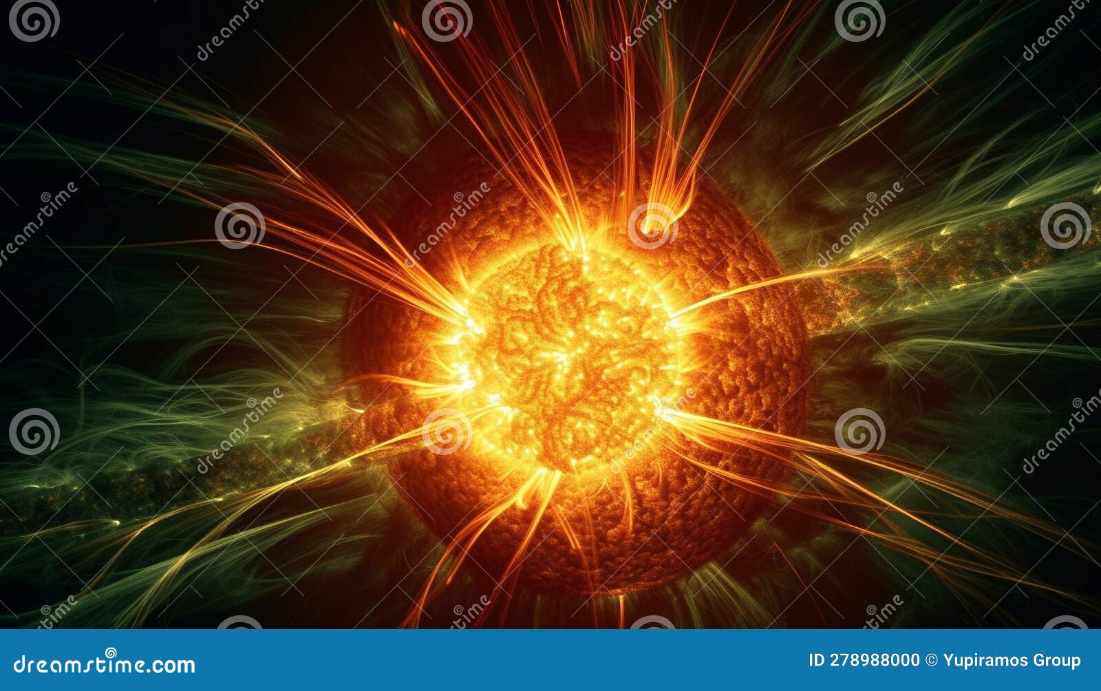 Explosive Spiral of Multi Colored Spheres in Futuristic Galaxy Backdrop ...