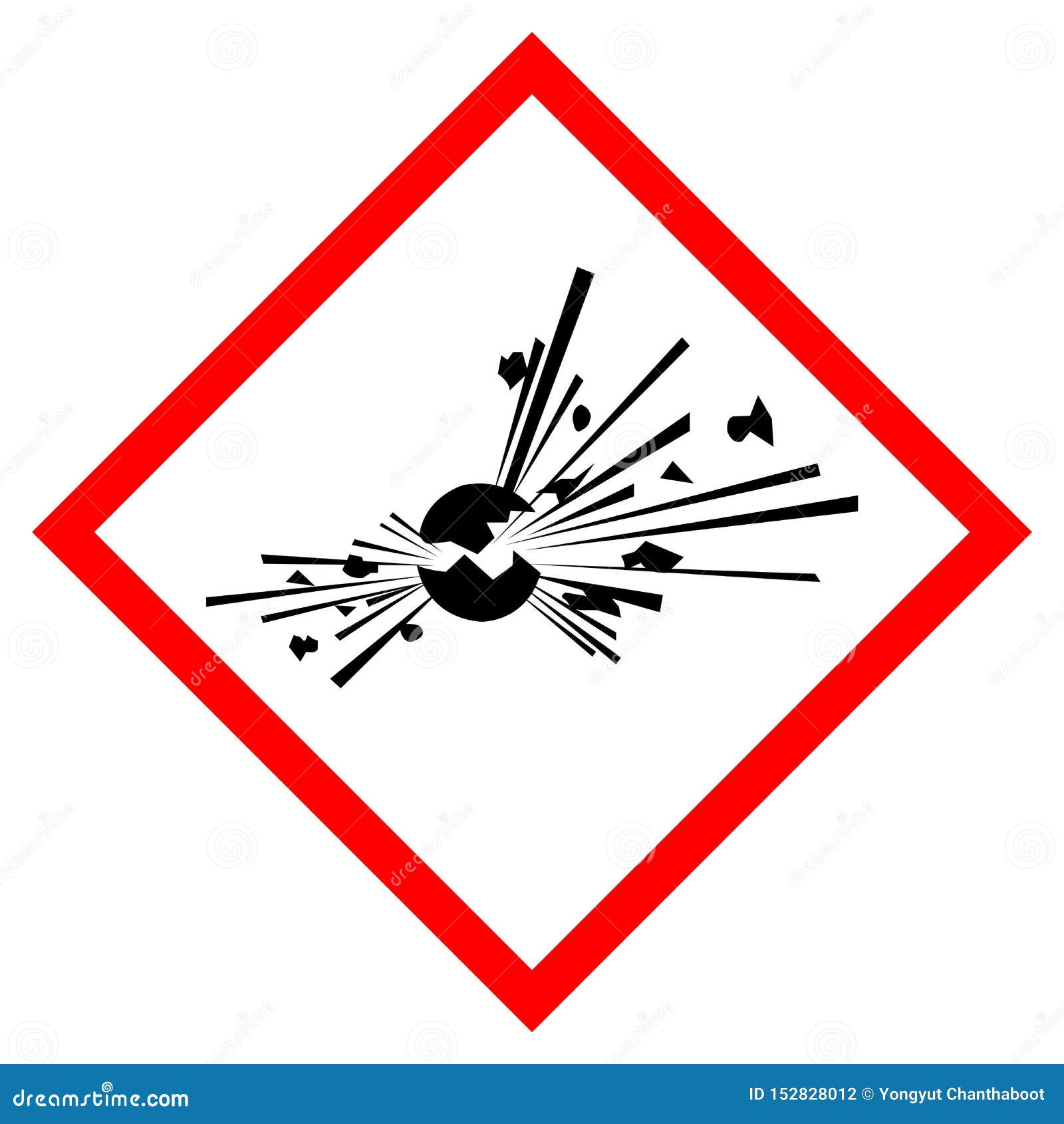 Explosive Symbol Sign, Vector Illustration, Isolate on White Background ...