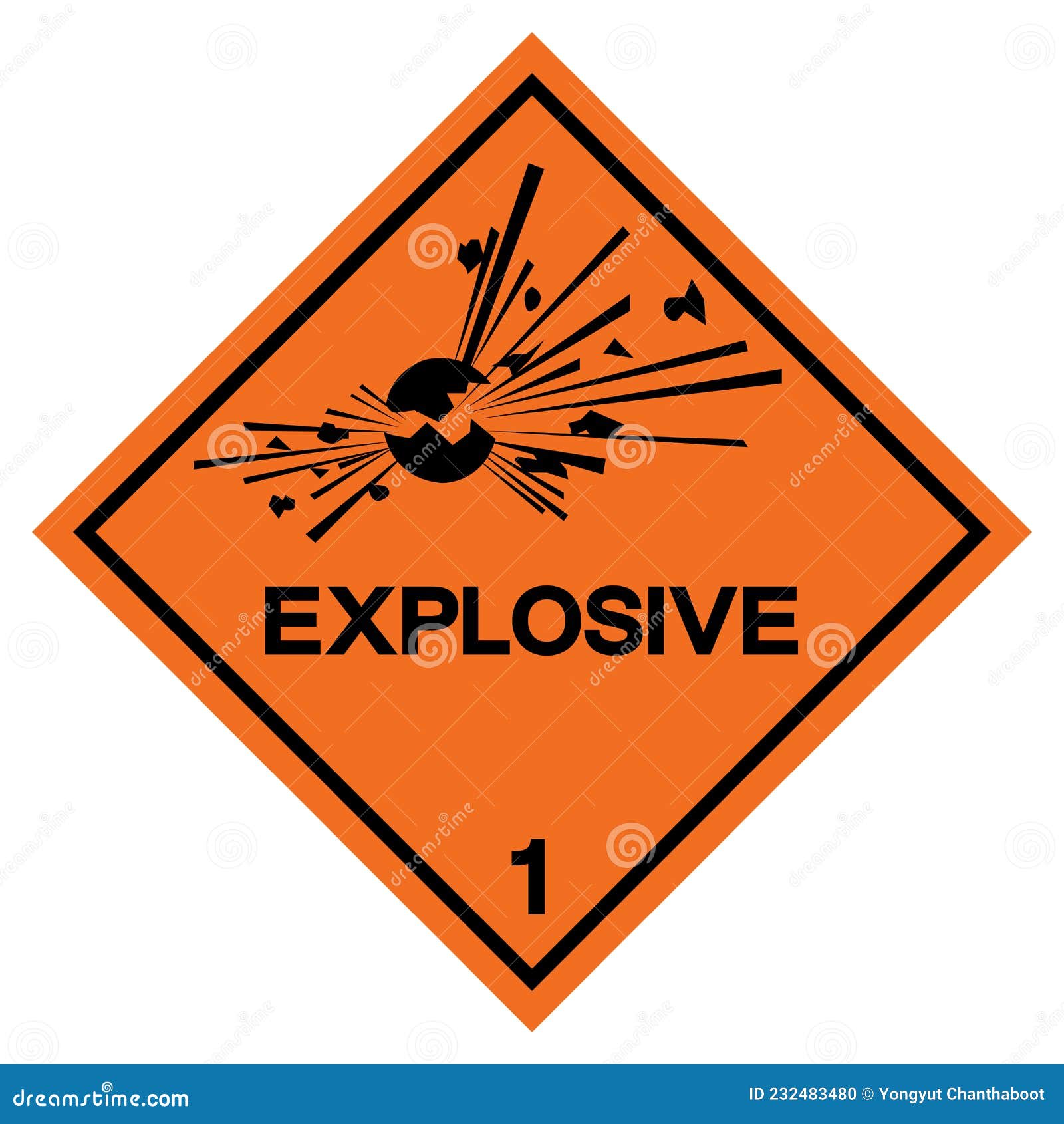Explosive Symbol Sign, Vector Illustration, Isolate on White Background ...